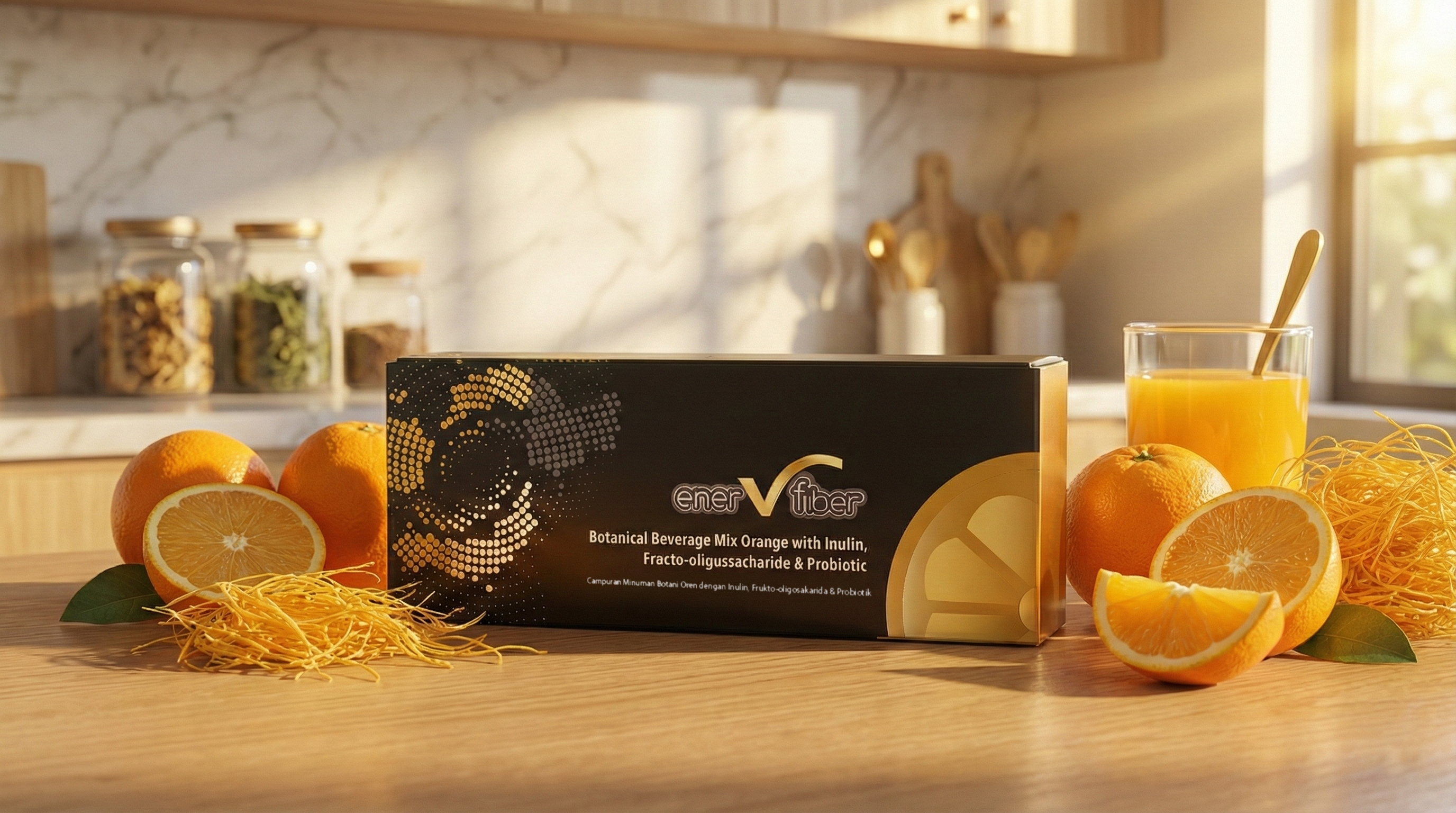 EnerVfiber - Synbiotics Fizzy Fibre Drink | Probiotic & Prebiotic Formula